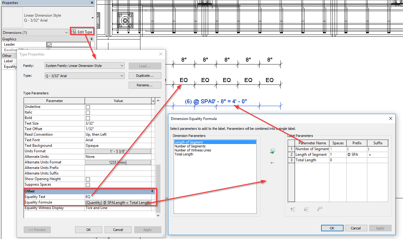 Equality Settings In Revit Dimensions AGACAD